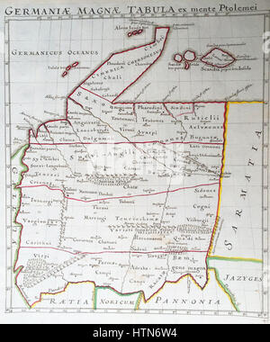La carte du monde de Ptolémée, créée par le géographe grec Claudius ...