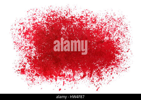 Tache rouge foncé pulvérisés. Street style art abstrait arrière-plan ...