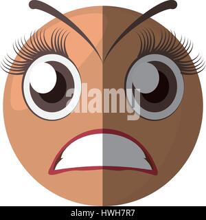 Peur smiley emoticon Image Vectorielle Stock - Alamy