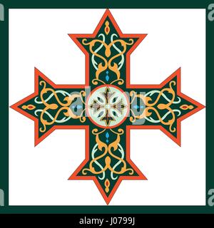 Croix copte est un modèle utilisé par l'Église copte catholique et l ...