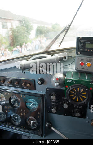 L'intérieur de la cabine d'un un vieux British Rail Class 55 train ...