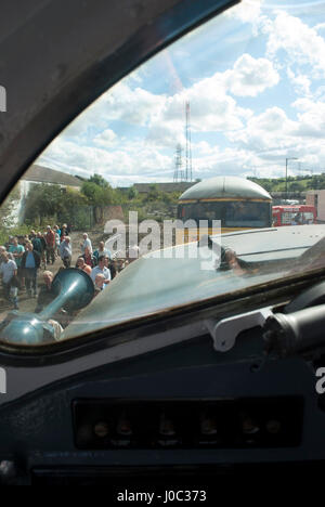 L'intérieur de la cabine d'un un vieux British Rail Class 55 train ...