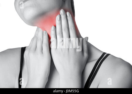 Cancer de la glande thyroïde avec vue rapprochée des cellules ...