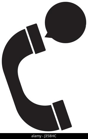 Icône de ligne de conversation téléphonique, signe concept ...