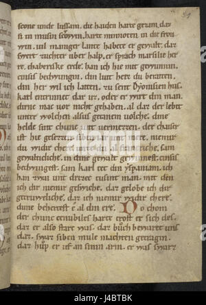Le Rolandslied de Pfaffe Konrad, conservé dans le Codex Palatinus ...
