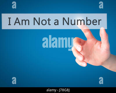 Je ne suis pas un numéro - part en appuyant sur un bouton sur l'arrière ...