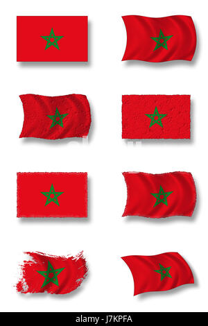 Maroc drapeau drapeau national national maroc coup pictogramme ...