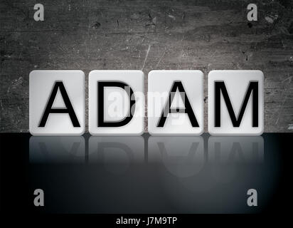 Le nom ADAM thème et concept écrit en bois vintage type typographique ...