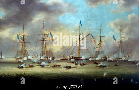 La guerre de 1812, bataille navale entre la frégate américaine ...