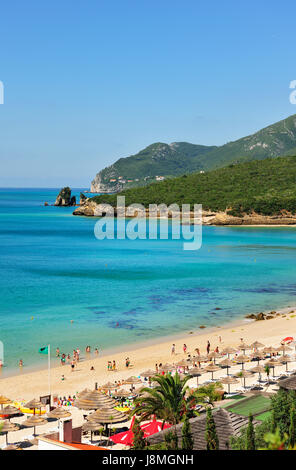 Plage de Galapos dans le parc naturel d'Arrabida. Setubal, Portugal ...