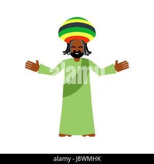 La marijuana et les feuilles du reggae avec des dreadlocks. Vert ...