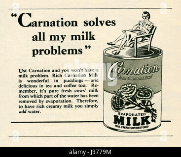Lait évaporé Nestlé Carnation Photo Stock - Alamy