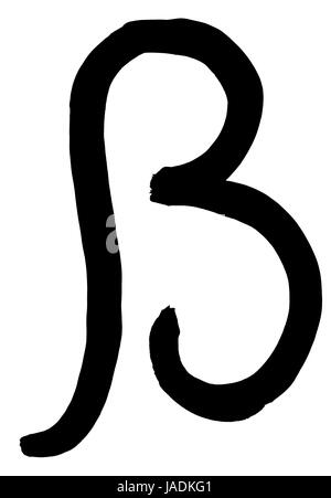 Signe bêta. Lettre bêta, symbole de l'alphabet grec, arrière-plan à ...