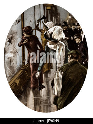 Les suffragettes - dimensions de la femme smashing shop windows à ...