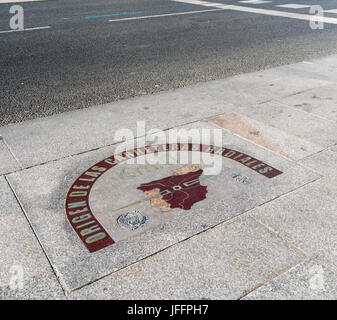Kilomètre Zéro de Madrid Km 0 stone indiquant le centre géographique de ...