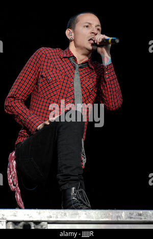 Photos de fichiers : 20 juillet 2017. Chester Bennington de Linkin Park ...