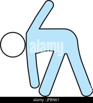 Pictogramme homme remise en forme Image Vectorielle Stock - Alamy