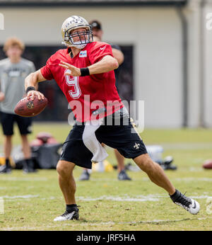 02 août 2017 - les Saints de la Nouvelle-Orléans courent en arrière ...
