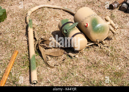 Lance-flammes allemand flammenwerfer, 35, Tunnels de guerre de Jersey ...