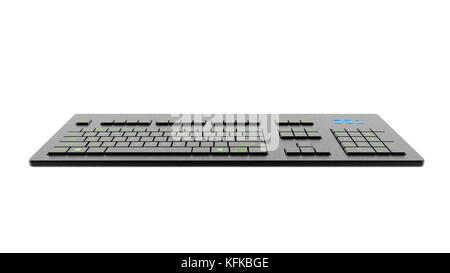 Le clavier normal en face de la scence isolé avec du blanc Photo Stock ...