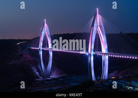 Pont de Mohammed VI à Rabat Maroc par nuit Photo Stock - Alamy