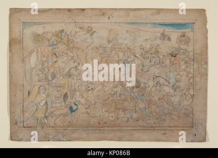 Durga, Kali, et les Matrikas bataille le démon Raktabija: Scène de la ...