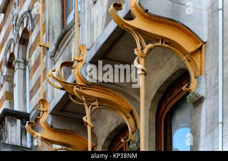 Hôtel Solvay à Bruxelles, construit dans le style Art Nouveau de Victor ...