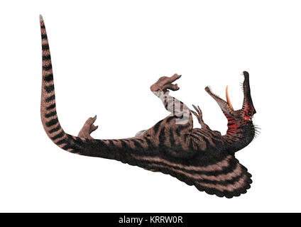 Le rendu 3D d'un dinosaure Spinosaurus isolé sur fond blanc Photo Stock - Alamy