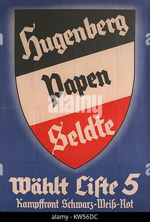 1930s Nazi Allemagne Propaganda Poster Card 'Wir dankendem Fuhrer' NOUS ...