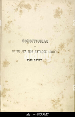 Cette page de la Constitution de 1891 de la République des États-Unis ...