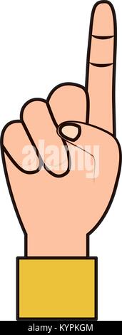 Montrer du doigt l'index main première Vecteurs Et Illustration, Image ...