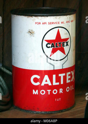 Caltex Motor Oil Photo Stock - Alamy