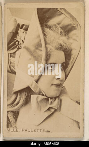 Mlle. Paulette, de la série Actresses (N246), Type 1, publié par Kinney ...