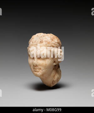 Une tête en marbre d'un satyre de la collection MET. Cette sculpture ...