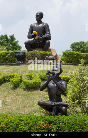 Thaïlande : statue de Sunthorn Phu, district de Klaeng, province de ...