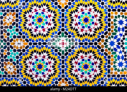 Mosaïque islamique marocain traditionnel utile comme arrière-plan Photo ...