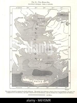 Carte de la mer Égée Photo Stock - Alamy