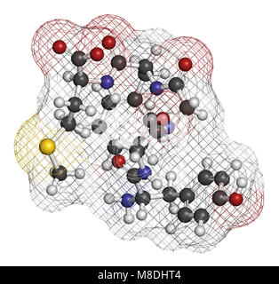 La Met-enképhaline peptide opioïde endogène molécule. Formule ...