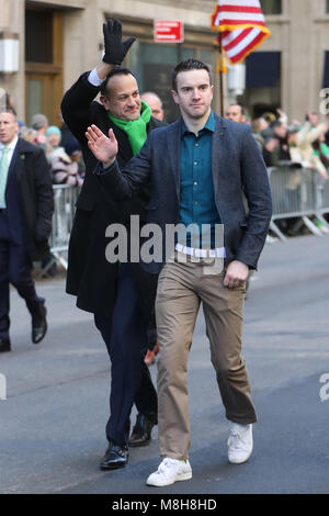 Le Taoiseach Leo Varadkar et son partenaire Matt Barrett (à gauche ...