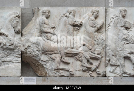 Londres. L'Angleterre. British Museum, frise du Parthénon (Parthénon ...