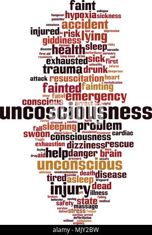 L'inconscience mot concept cloud. Vector illustration Image Vectorielle ...