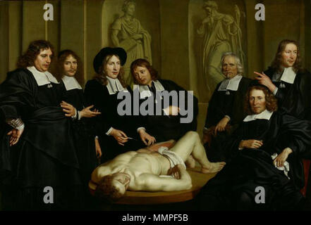 La leçon d'Anatomie du dr Frederik Ruysch 1683 Jan van Neck Néerlandais ...