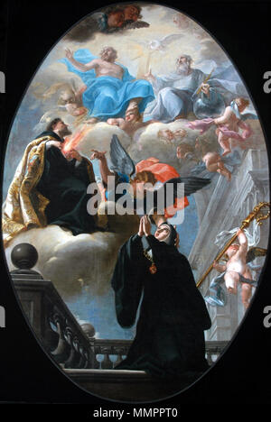 Visión de San Agustín con la Trinité . Español : La obra représenta un ...