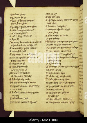 . 'St. Dunstan's' Classbook : Eutyches, avec de vieux Breton gloss, 9e ...