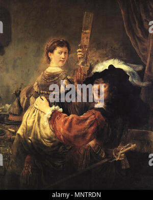 Rembrandt et Saskia dans la parabole du fils prodigue, Rembrandt, vers ...