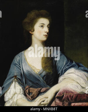 Sir Joshua Reynolds, Miss Elizabeth Ingram, portrait peint à l'huile ...
