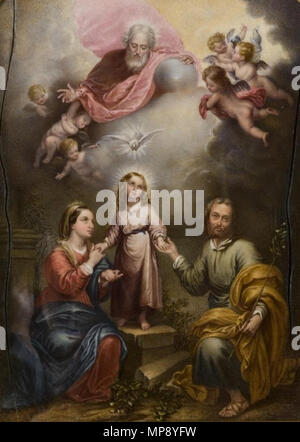 Bartolome Esteban Murillo : La Sagrada Familia con san Juanito (La ...