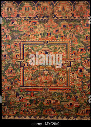 Tonpa Shenrab Miwo patrie d'Olmo Lungring. Tibet, xixe siècle, Rubin ...