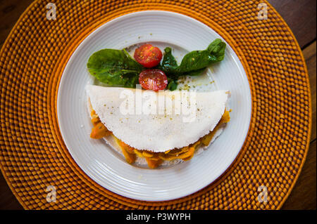 Com de tapioca tucumã, comida típica de Manaus, Amazonas Photo Stock ...