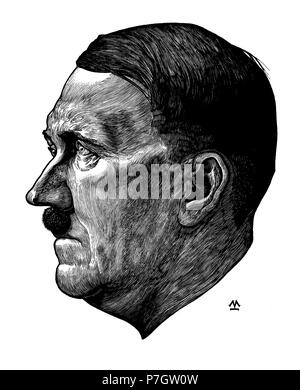 ADOLF HITLER (1889 - 1945) Führer du Troisième Reich Allemagne 1934 ...